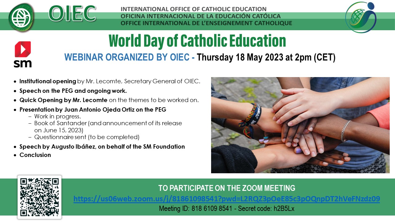 Webinar “World Catholic Education Day” – OIEC-en